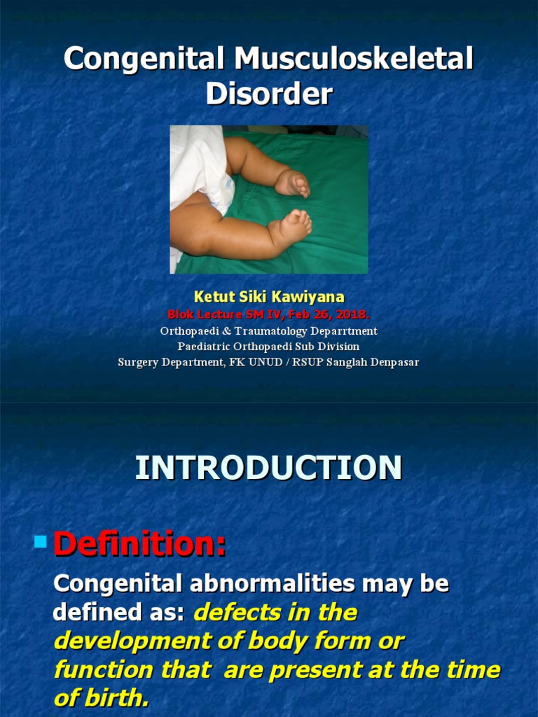 Lecture 6 Congenital Bone Disorder | PDF | Scoliosis | Ankle