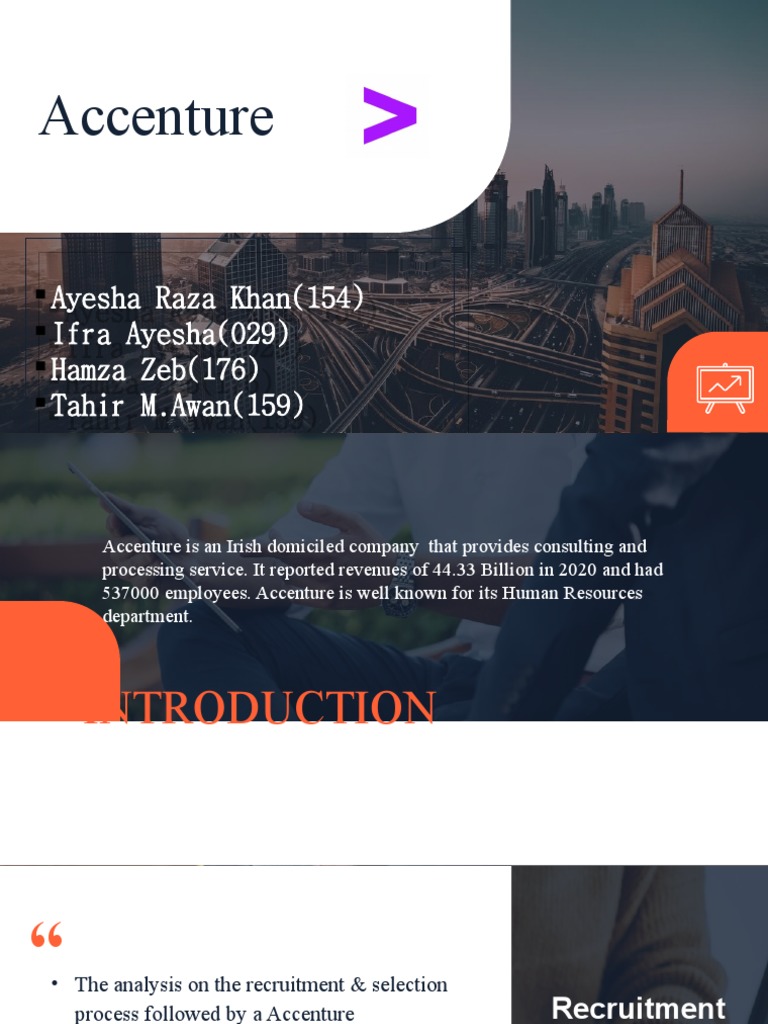 Accenture: Ayesha Raza Khan (154) Ifra Ayesha (029) Hamza Zeb (176 ...