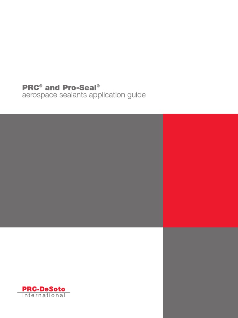 PRC and Pro-Seal: Aerospace Sealants Application Guide | PDF | Solvent ...