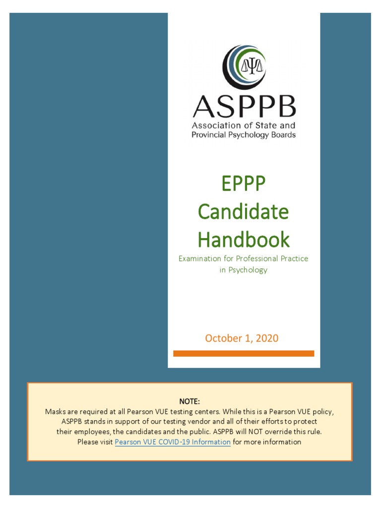 10 2020 Eppp Candidate Handb 2012 | PDF | Test (Assessment ...