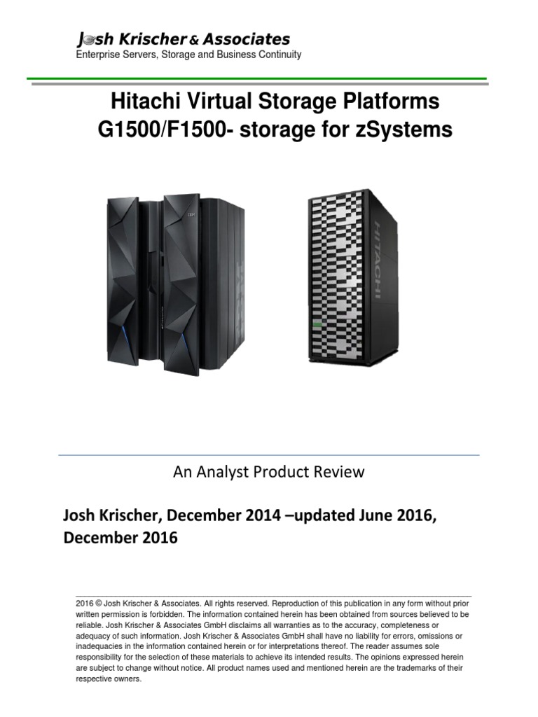 Hitachi VSP g1000 Storage For System Z | PDF | Solid State Drive ...