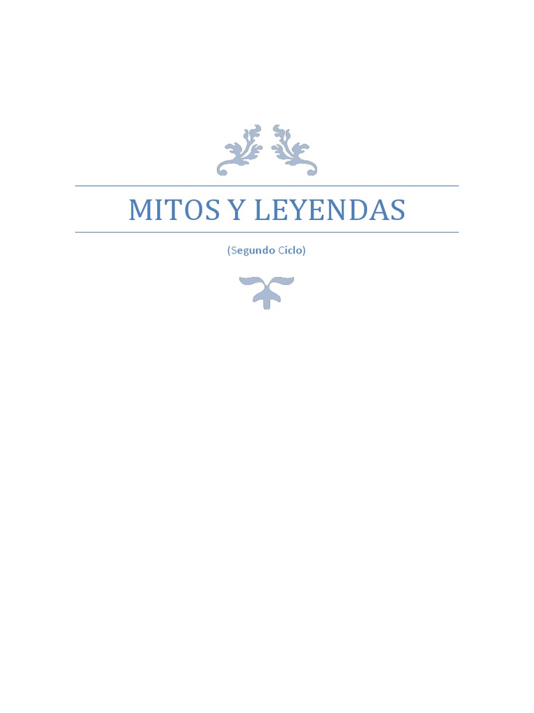 Mitos y Leyendas (Actividades) | Descargar gratis PDF | Mitología ...