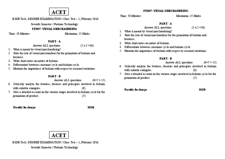 Class Test Question paper-VM | PDF | Science | Science And Technology