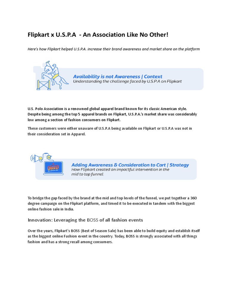 Fk-Uspa Case Study | PDF | Brand | Fashion