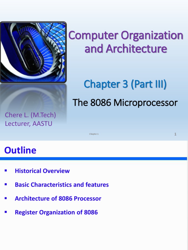 Chapter 3 (Part III) - The 8086 Microprocessor | PDF | Central Processing Unit | Microprocessor