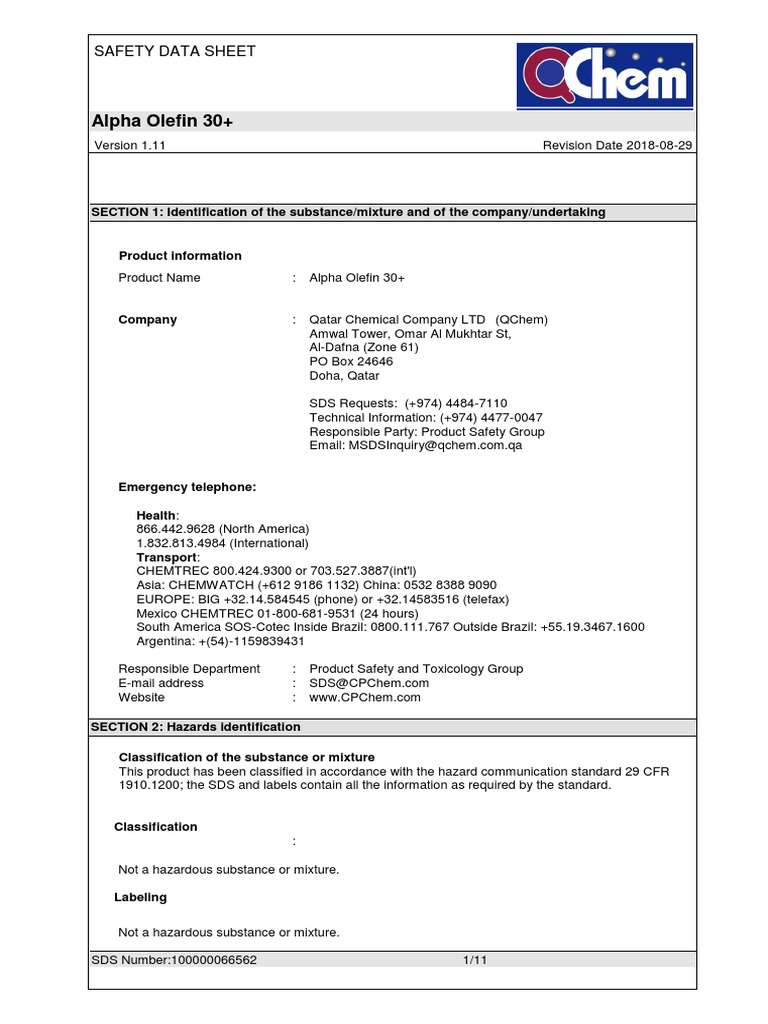 AlphaPlus C30-English (US) | Download Free PDF | Dangerous Goods | Toxicity