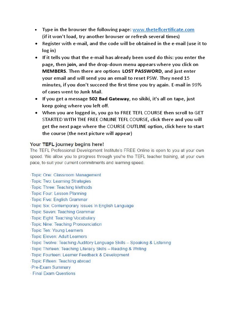 Free TEFL Test Answer Keys | PDF | Vocabulary | Teachers