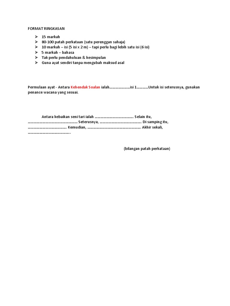 Format Ringkasan | PDF