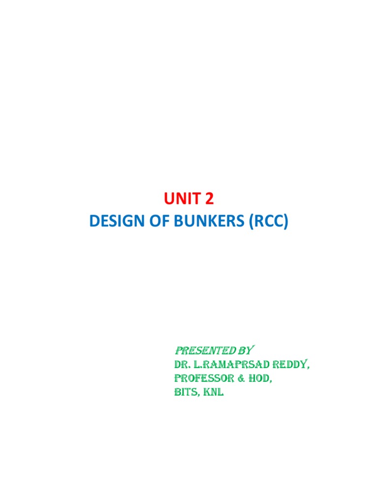 Design of Bunkers-Rcc-Pdf-Stud-Upload | PDF | Beam (Structure) | Mechanics