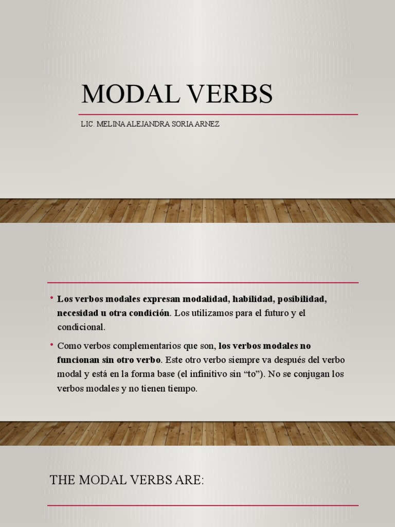 Modal Verbs | PDF | Artes del Lenguaje y Comunicación