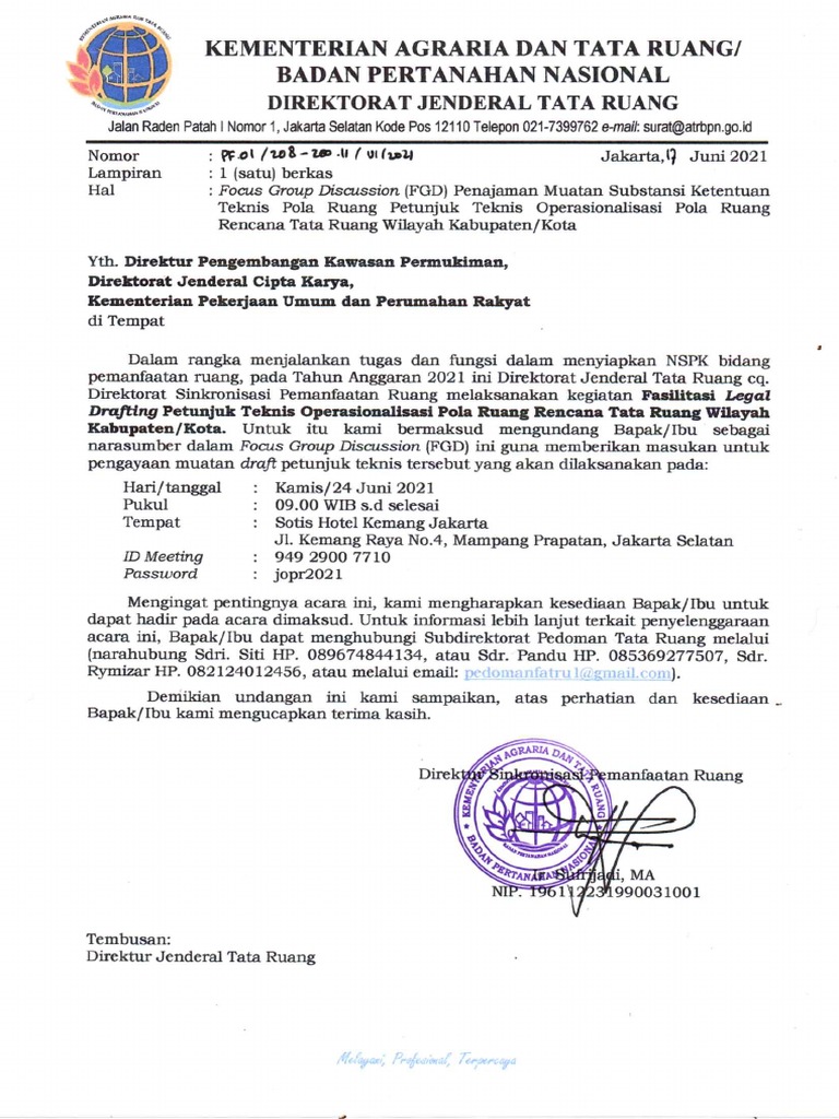 PEDOMAN - Und Narsum PUPR Penajaman Muatan Substansi 24 Juni 2021 | PDF