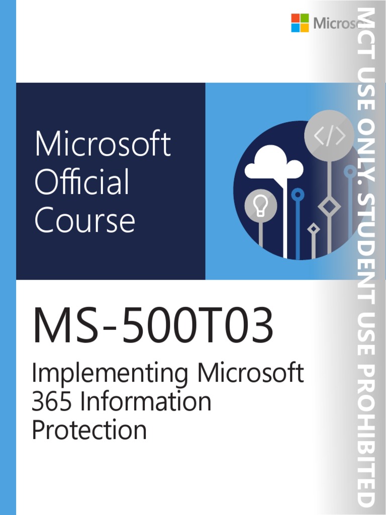 MS 500T03A ENU TrainerHandbook | PDF | Microsoft Outlook | Public Key Cryptography