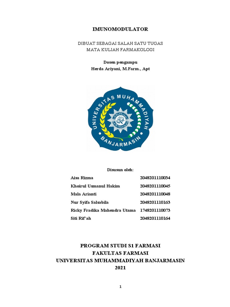 Definisi dan Contoh Imunomodulator | PDF | Kesehatan Holistik