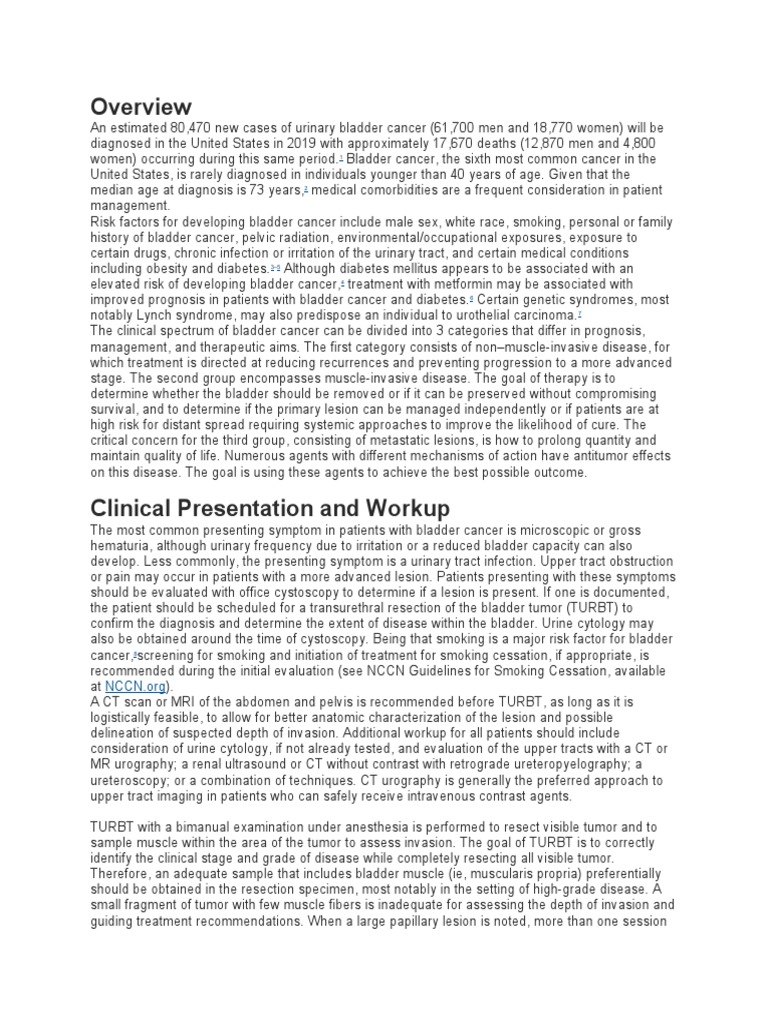 Bladder NCCN | PDF | Metastasis | Cancer