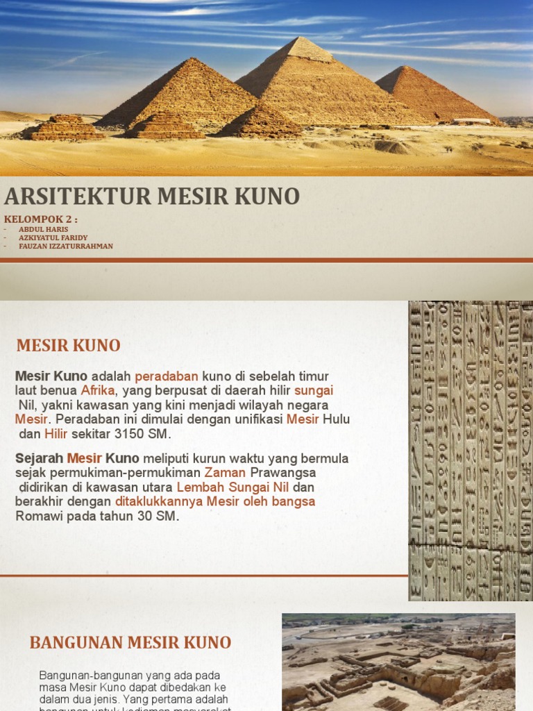 Arsitektur Mesir Kuno Kelompok 2 | PDF