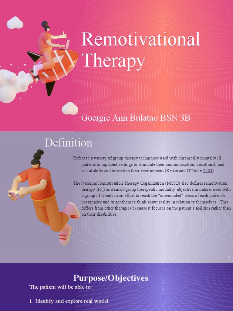 Remotivation Therapy Techniques and Activities | PDF | Career & Growth ...