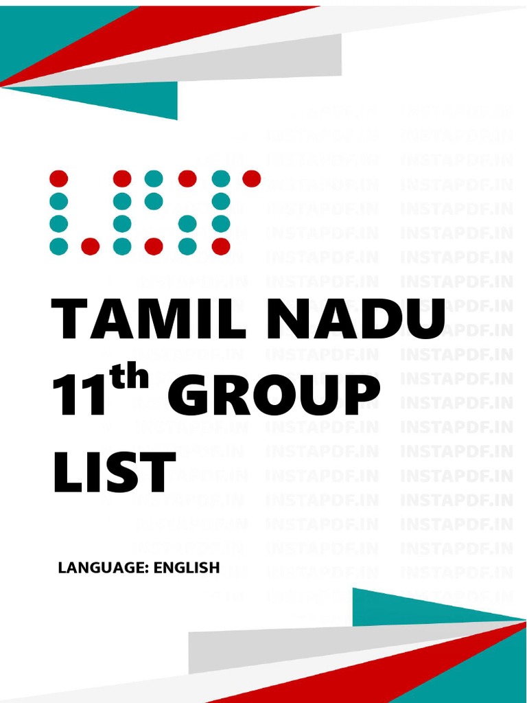 11th Group List in Tamil Nadu 2021 | PDF | Physics | Theory