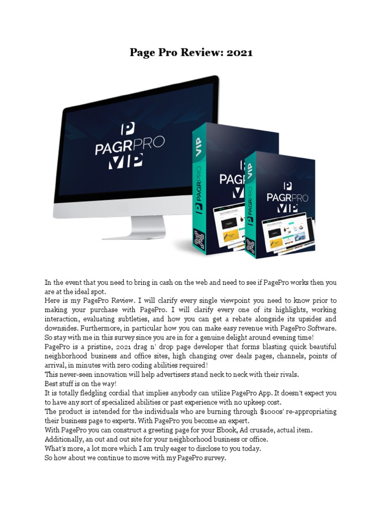 Page Pro Review - 2021 | PDF