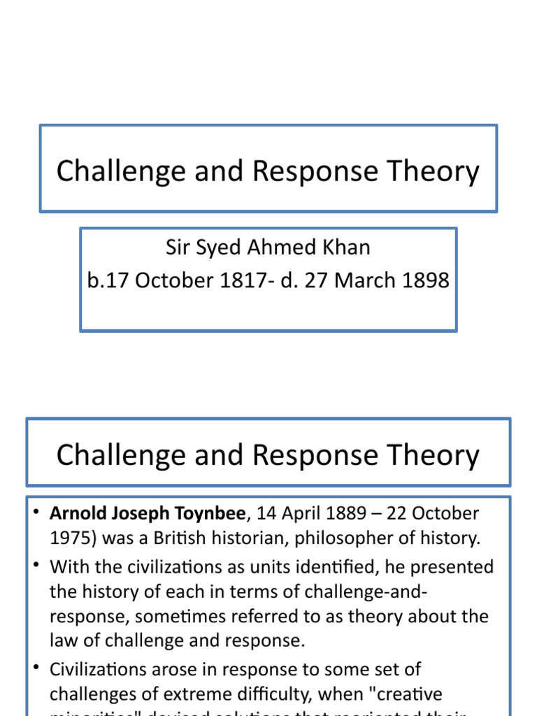 Challenge and Response Sir Syed | PDF