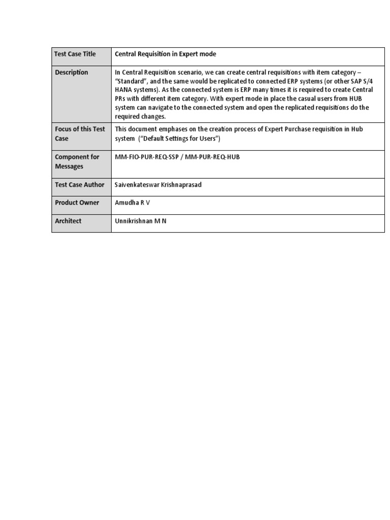 Expert Mode Central Requisition Guide | PDF | Computer Science ...