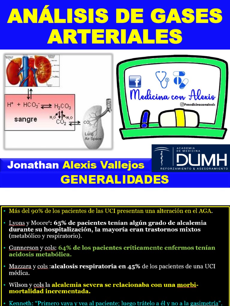 Análisis de Gases Arteriales - @medicinaconalexis | PDF | Medicina de ...