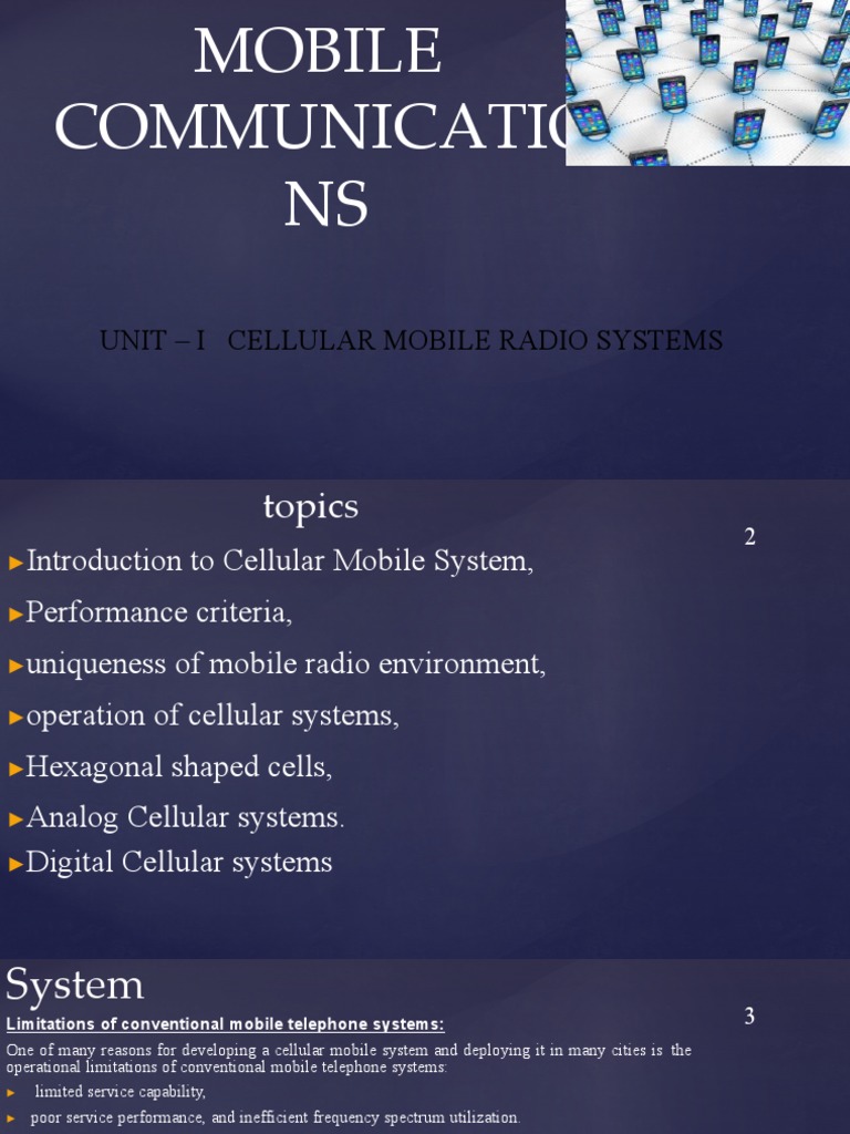 Unit 1 | PDF | Cellular Network | Base Station
