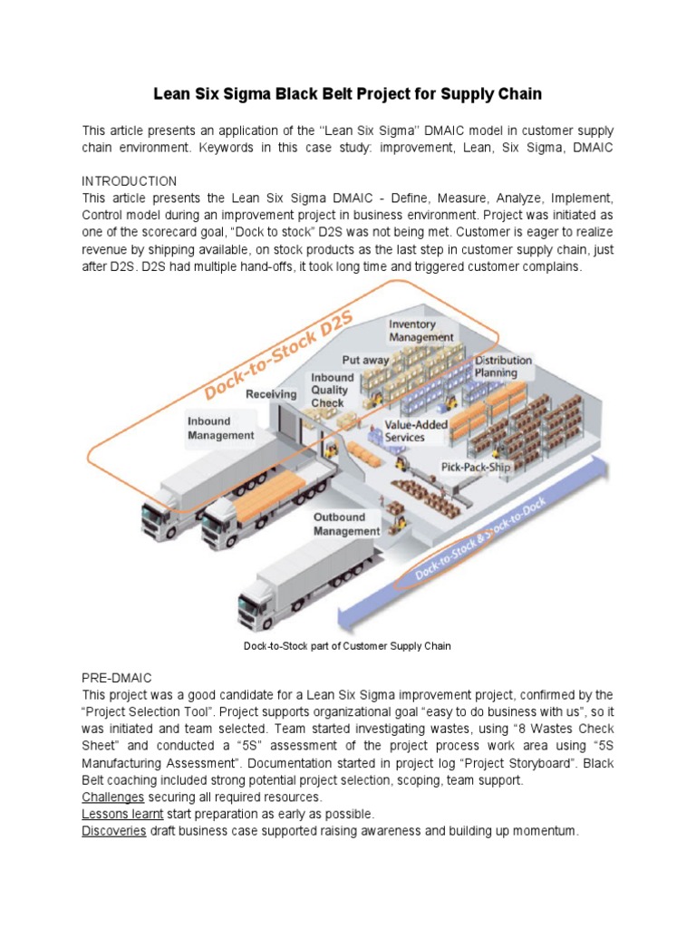Lean Six Sigma Black Belt in Supply Chain | PDF | Six Sigma | Business