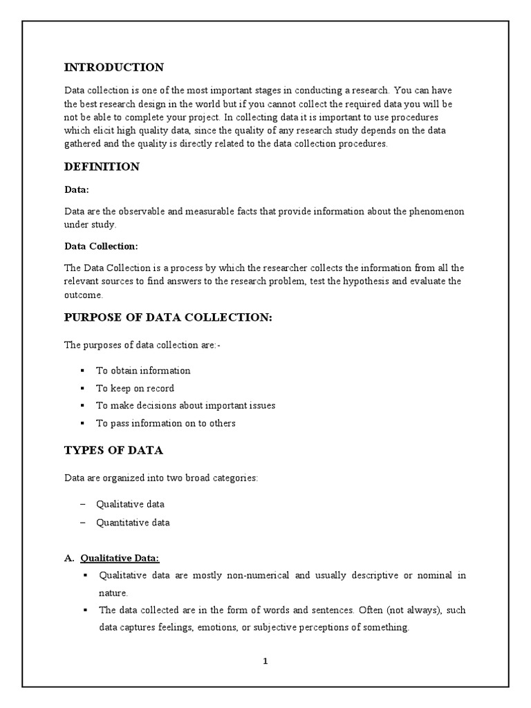 Data Collection Procedure Content | PDF | Survey Methodology ...