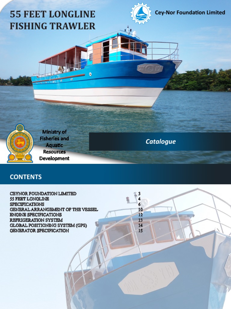 Catalogue - 55 Feet Longline Fishing Trawler | PDF | Engines ...