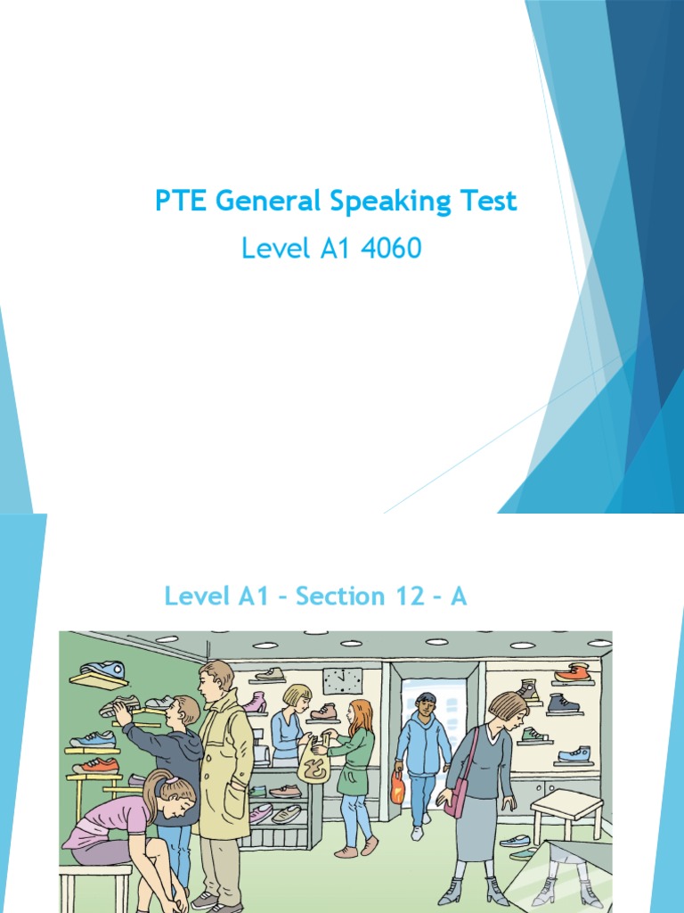 PTE General Speaking Test: Level A1 4060 | PDF