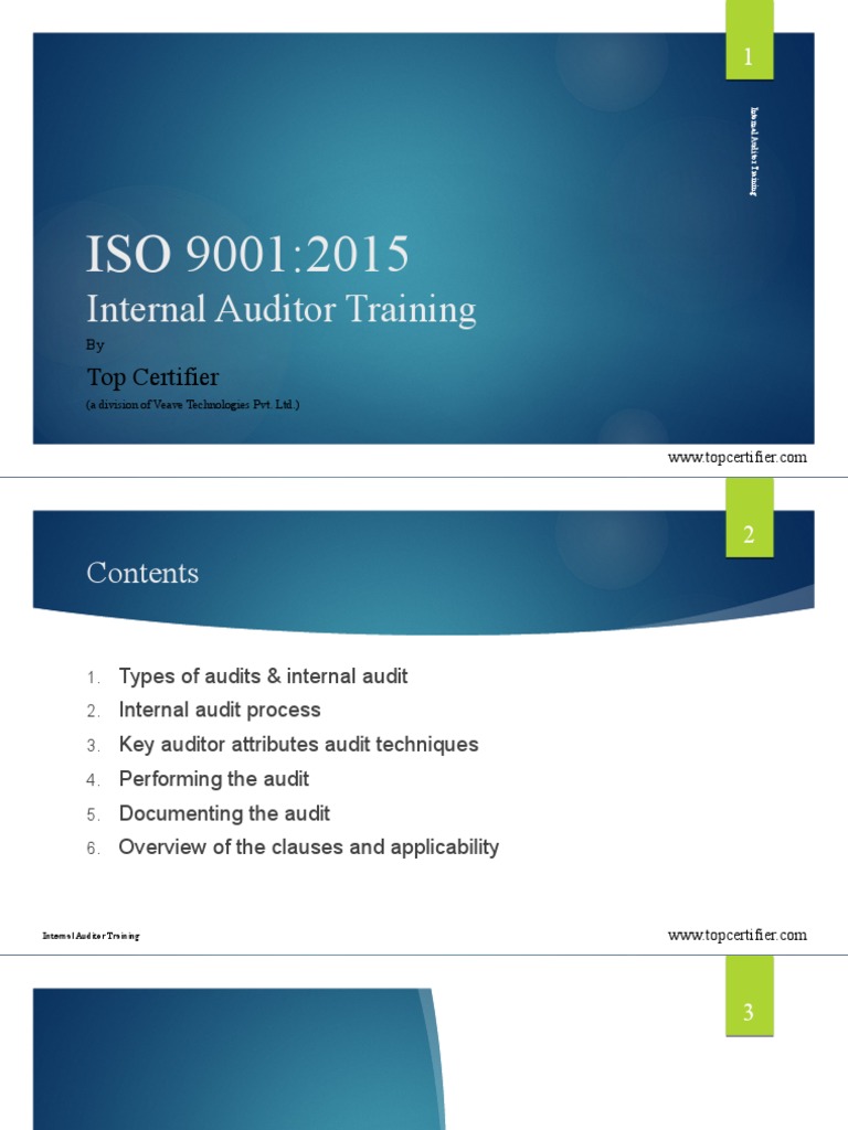 Internal Auditor Training: Top Certifier | PDF | Internal Audit ...