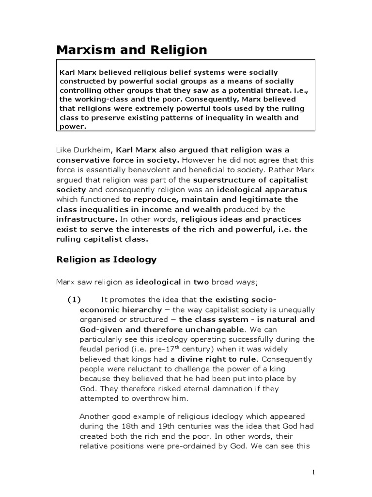 Marxism | PDF | Ideologies | Christian Fundamentalism