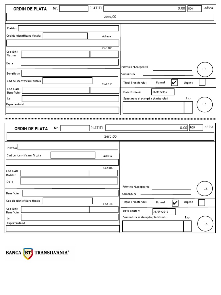 Ordin Plata Lei BT | PDF
