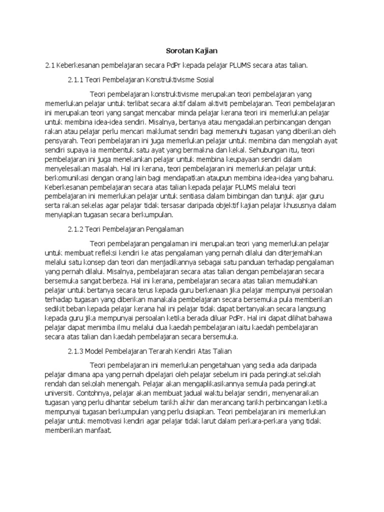 Sorotan Kajian | PDF