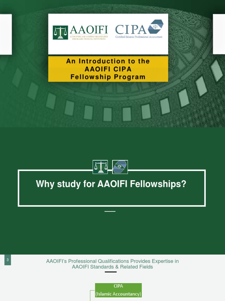 AAOIFI CIPA Fellowship Overview | PDF | Professional Certification ...