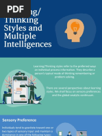 MODULE 5: Learning/Thinking Styles and Multiple Intelligences | PDF | Neuropsychology | Academic ...