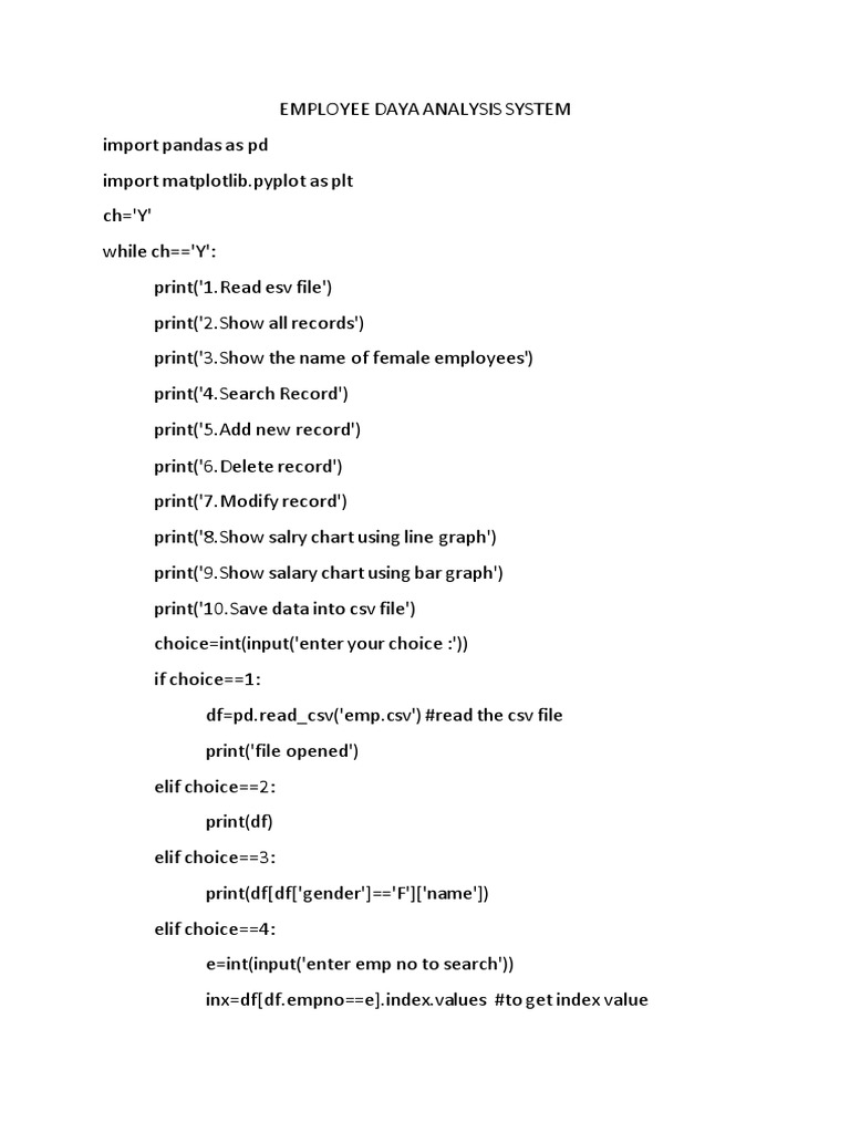 Employee Data Analysis Ip Sample Project Pdf Computer Data Data