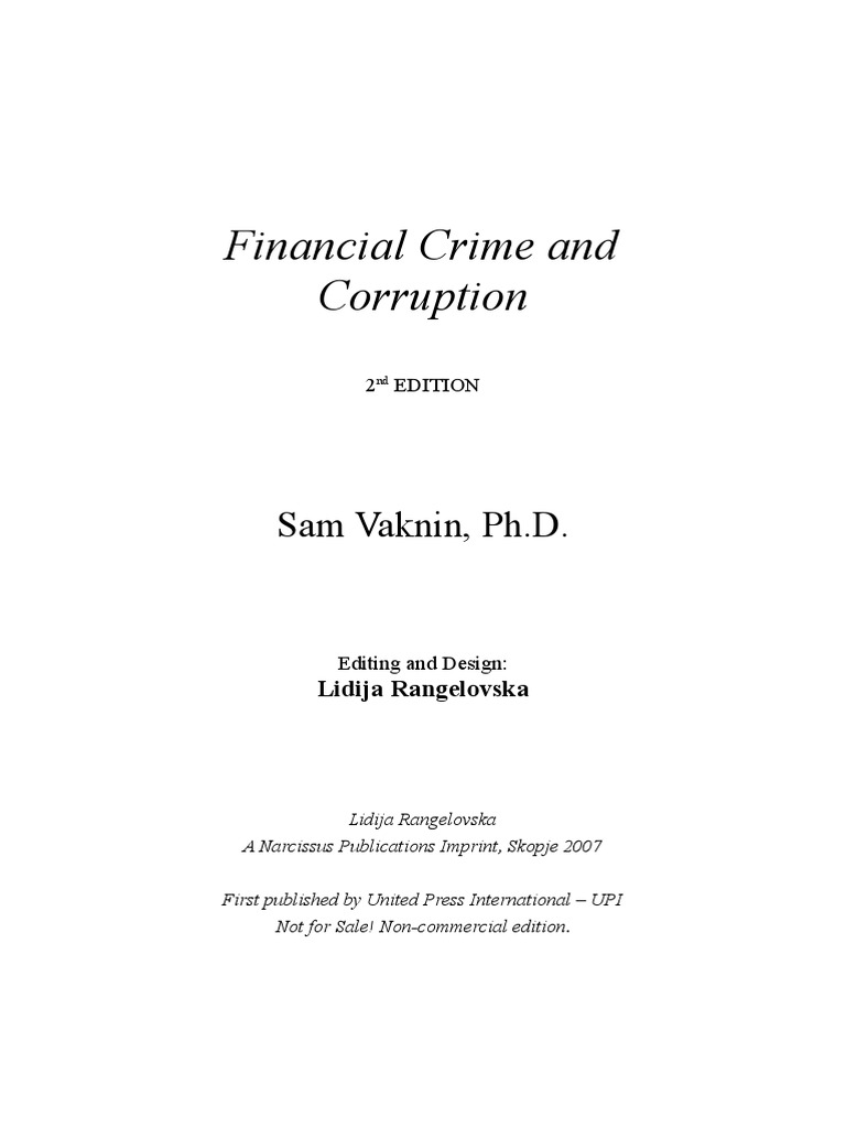 Financial Crime and Corruption | PDF | Asset Forfeiture | Money Laundering