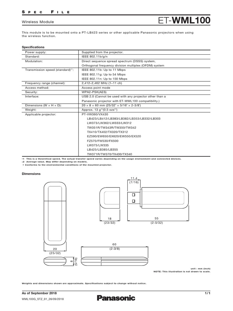 Et-Wml100 Spec en | PDF | Ieee 802.11 | Computer Networking