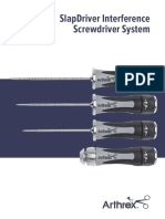 Arthrex Screwdriver Reference Guide | PDF | Screw | Cutting Tools