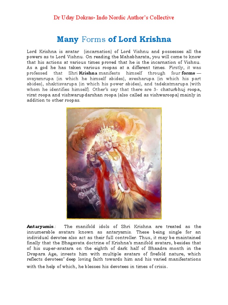 Many Forms of Lord Krishna | PDF