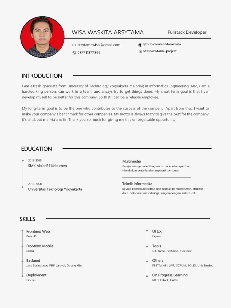 Full Stack Developer Seeking Entry Level Position to Grow Skills and Contribute to Company ...