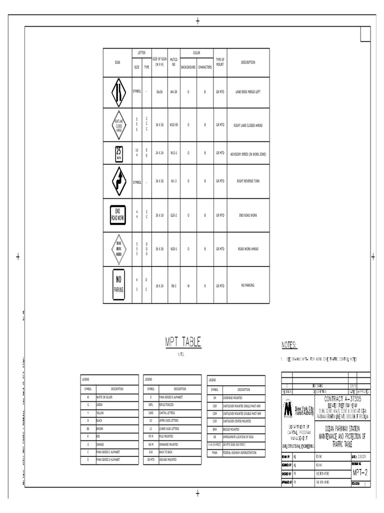 Mpt-2 Shop Drawing - Table | PDF | Transportation Engineering | Road ...