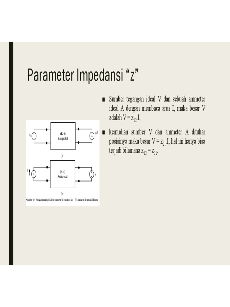Parameter Impedansi "Z" | PDF