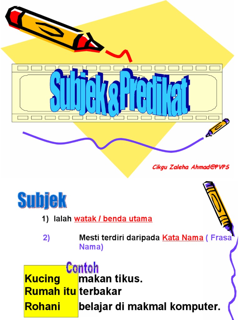 Nota Subjek Predikat | PDF