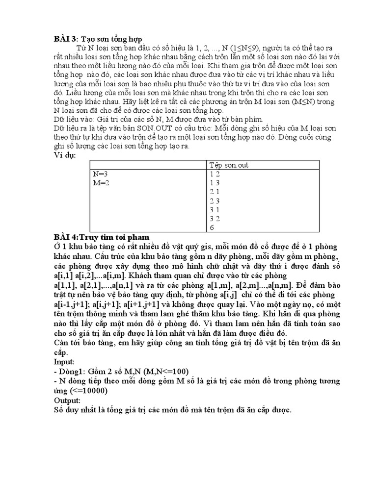 BÀI TẬP VỀ NHÀ ĐỆ QUY QUAY LUI | PDF