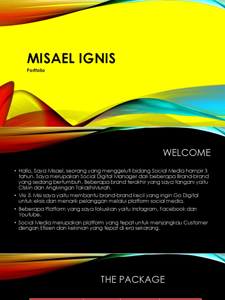 Portfolio Social Media Manager by Misael Ignis | PDF