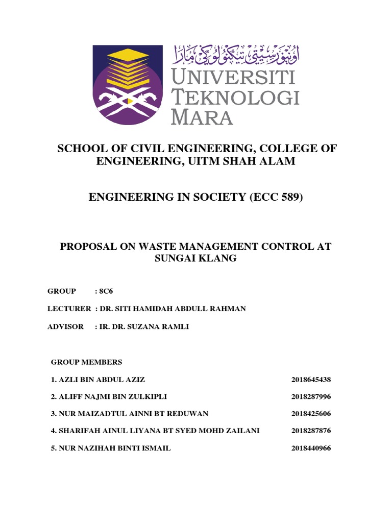 School of Civil Engineering, College of Engineering, Uitm Shah Alam ...