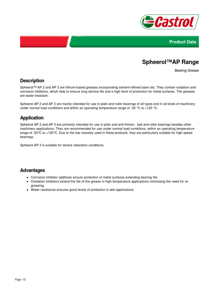 PDS Spheerol AP Range | PDF | Materials | Chemistry