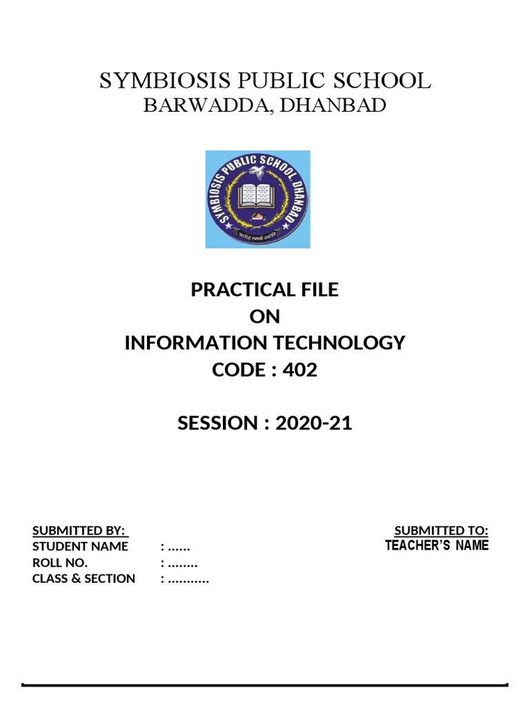Project File Structure Class X It | PDF